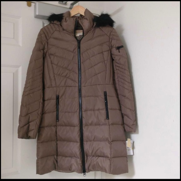 Michael Kors | Jackets & Coats | Michael Kors Mk Truffle Brown Woman ...